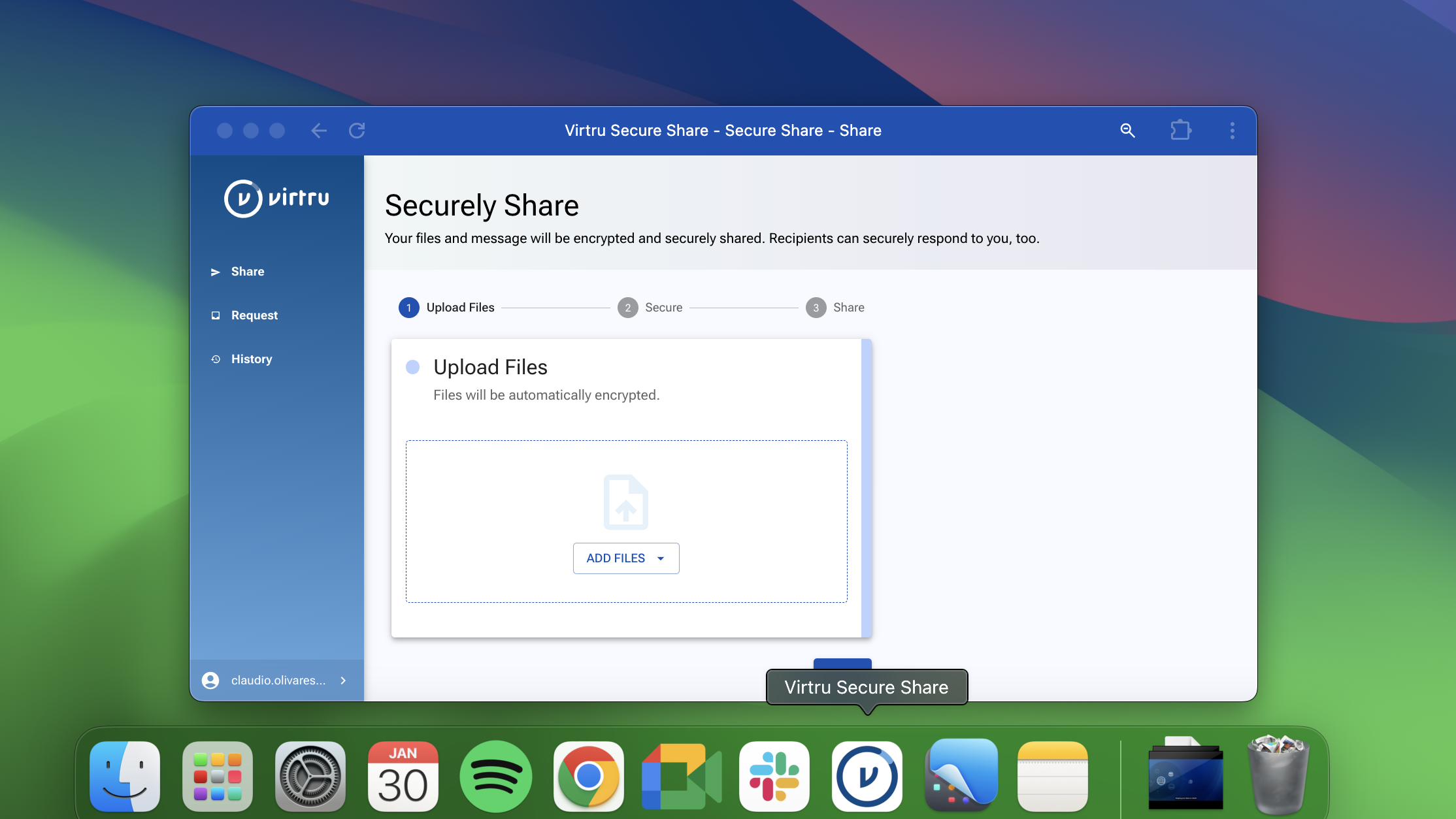 Access Virtru Secure Share From Your Desktop